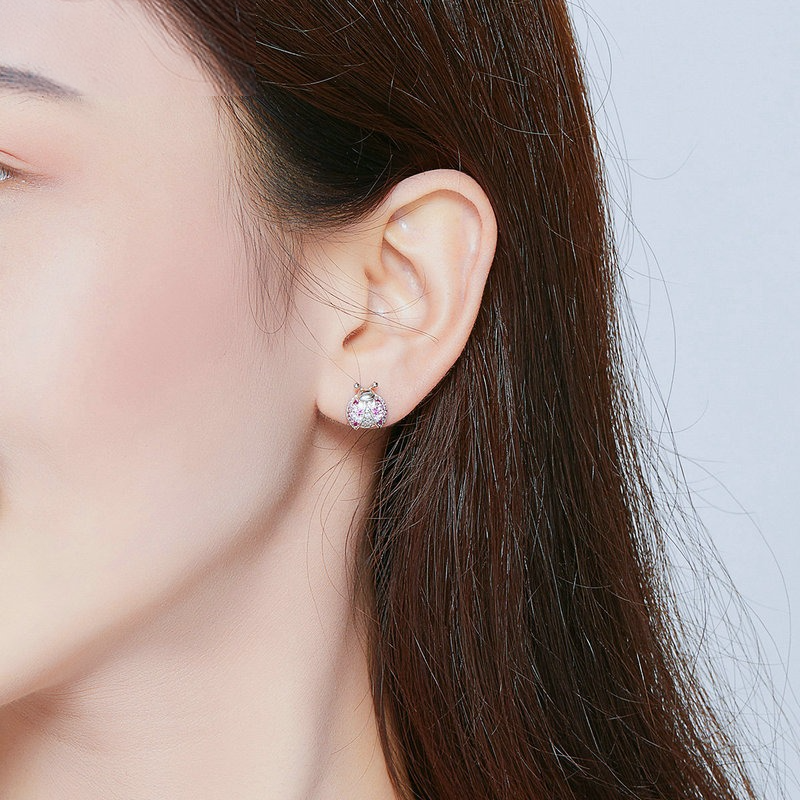 Aretes Ladybug - Plata .925 – Chulada Joyería